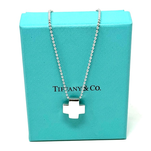Tiffany & Co. | Jewelry | Authentic Tiffany Co Roman Square Cross ...